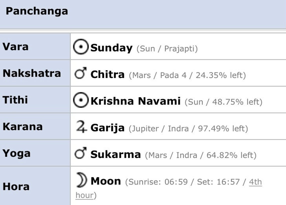 Sidereal Astrology Vedic Birth Chart - Etsy