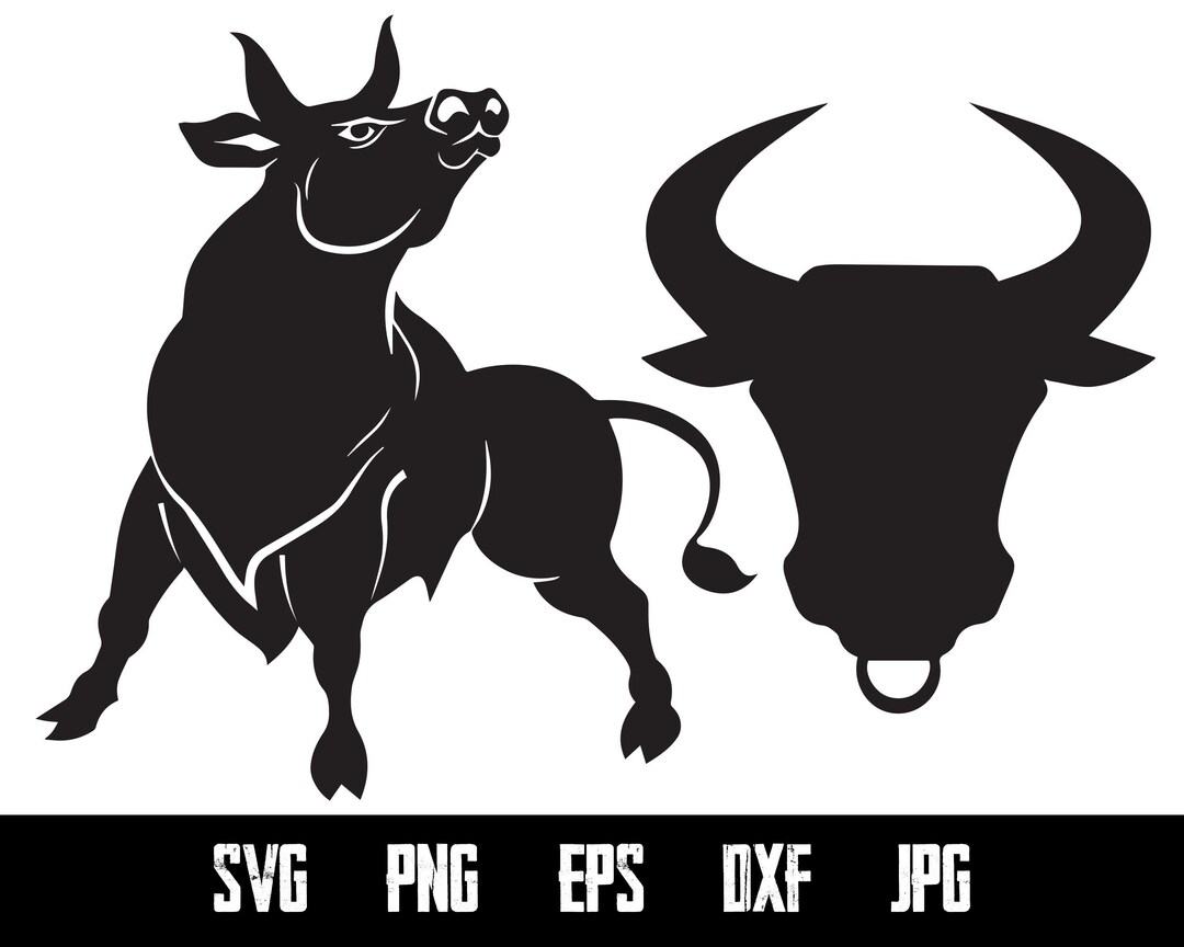 Bull SVG Cut File Year of the Bull Vector Bull Head Svg Digital File ...