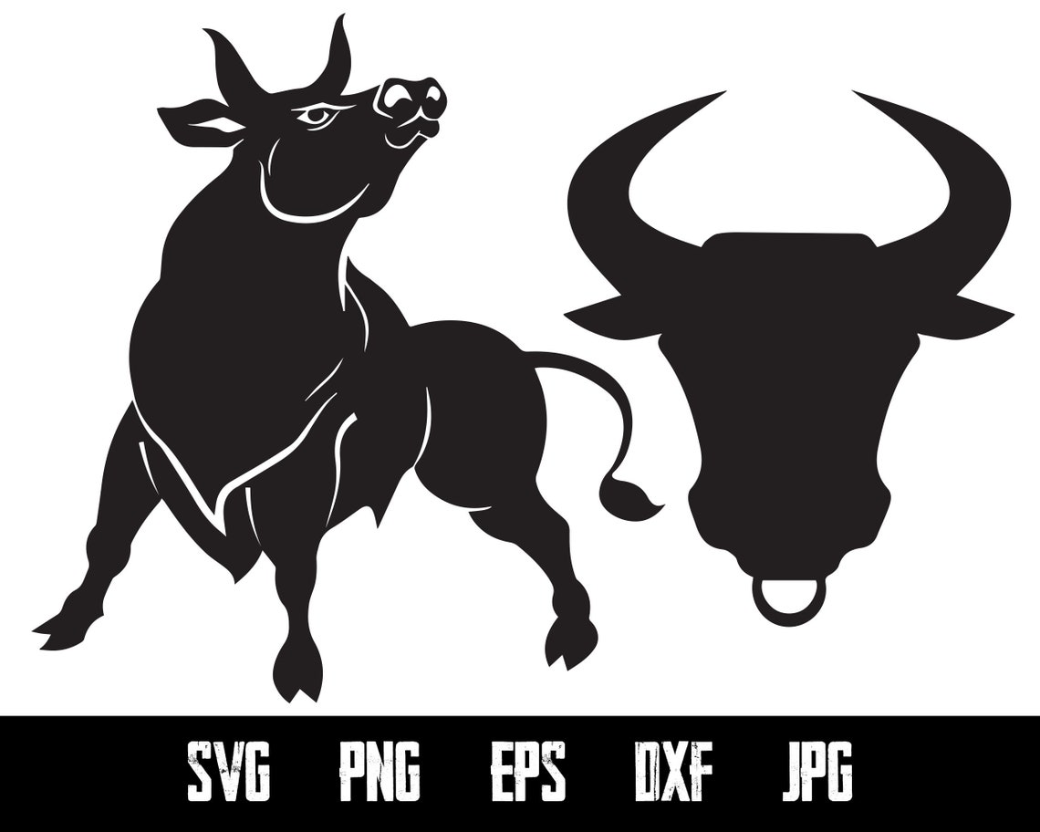 Bull SVG Cut File Year of the Bull Vector Bull Head Svg | Etsy