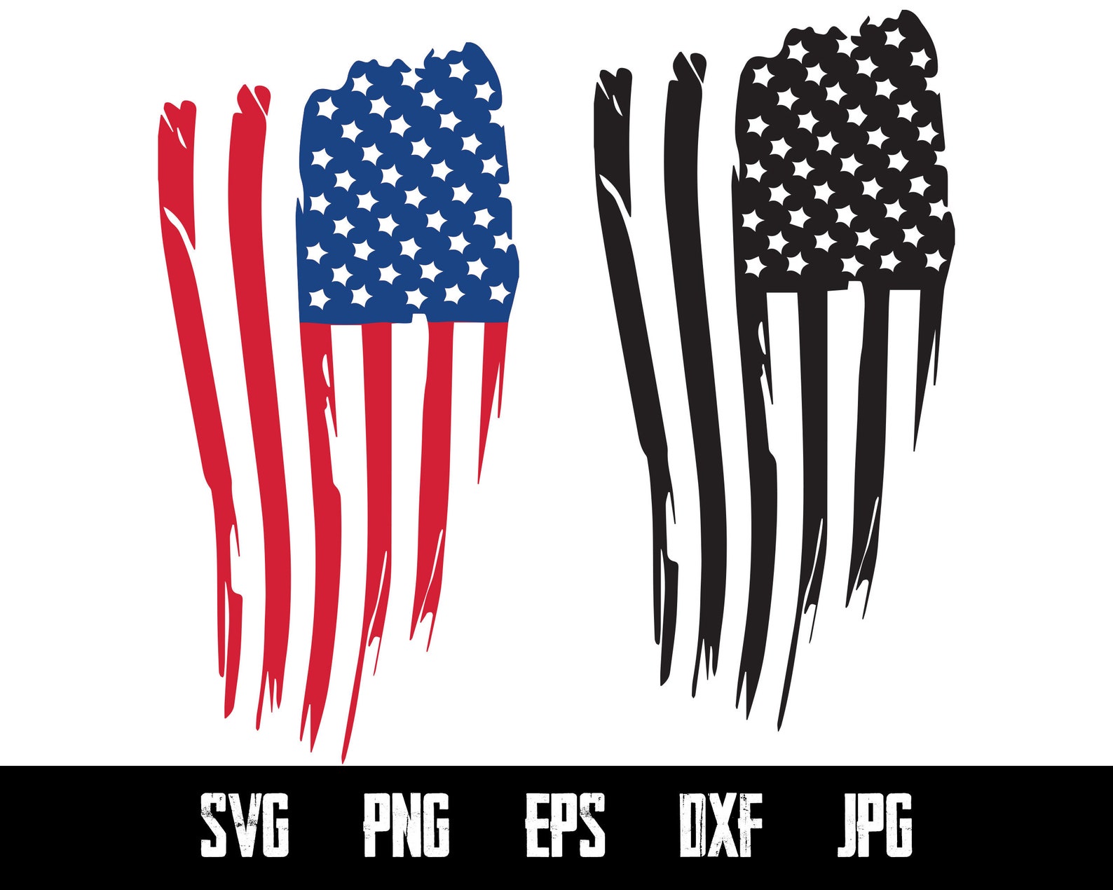 USA Flag SVG Cut File American Flag Vector US Flag Svg Digital | Etsy