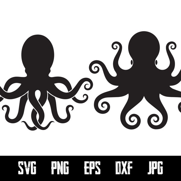Octopus Cut File - Etsy