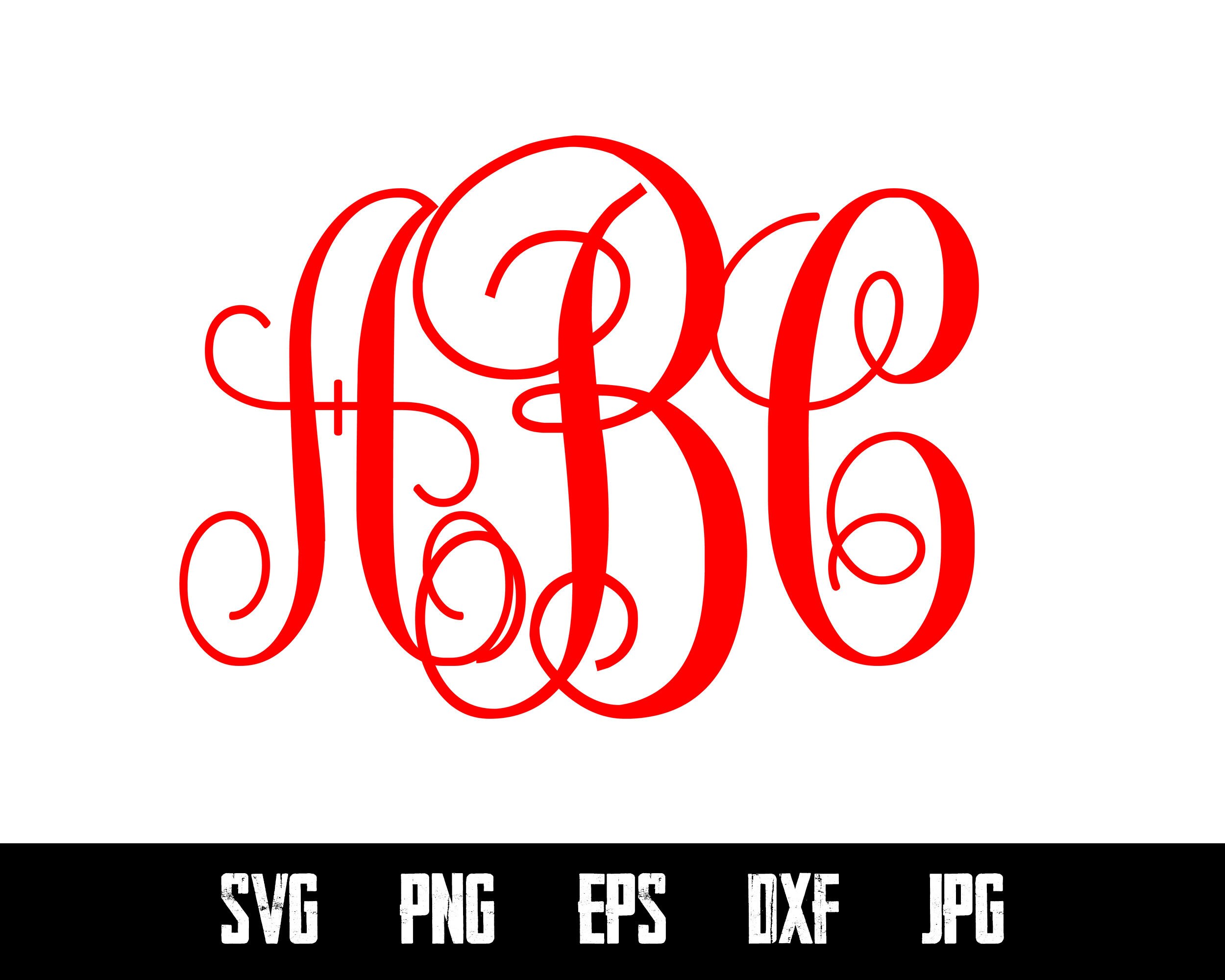 Vine Interlocking Monogram Font