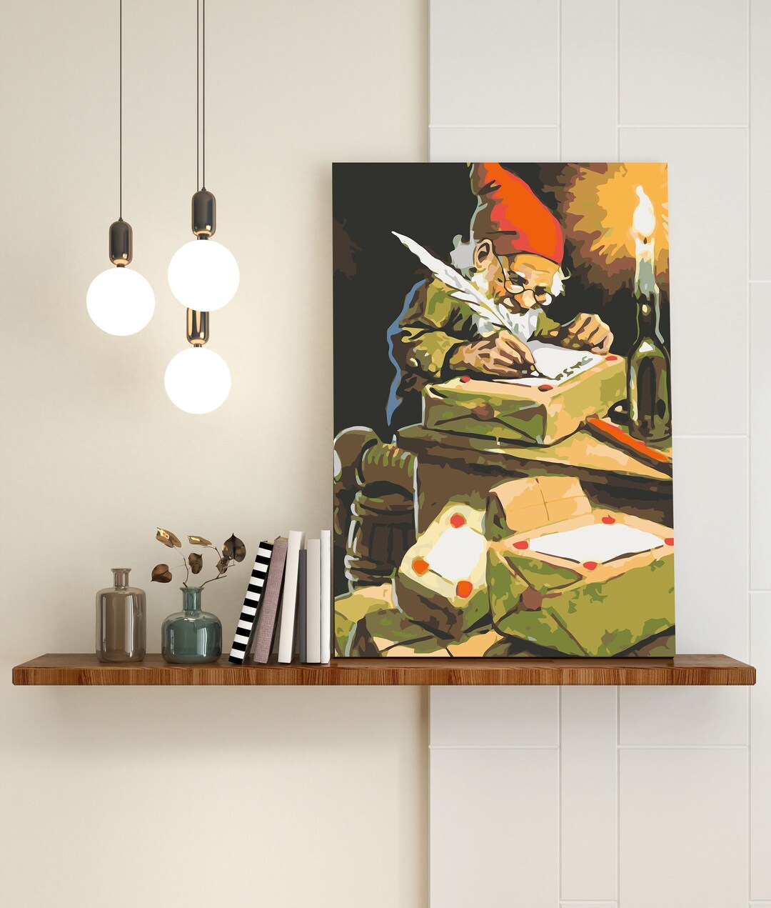 Magical Dwarf Paint by Numbers Kit Fairy Tale Painting Art for Home ...