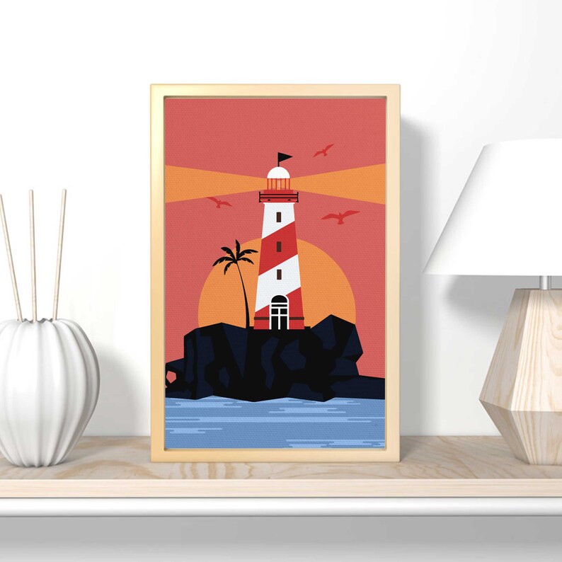 Pharos Lighthouse Pop Art Design Unique DIY Set for Painter - Etsy