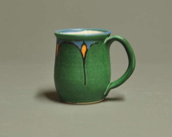 Deep Green Matte- Ceramic Mug - Minimal- Craftsman Inspired Design - Etsy