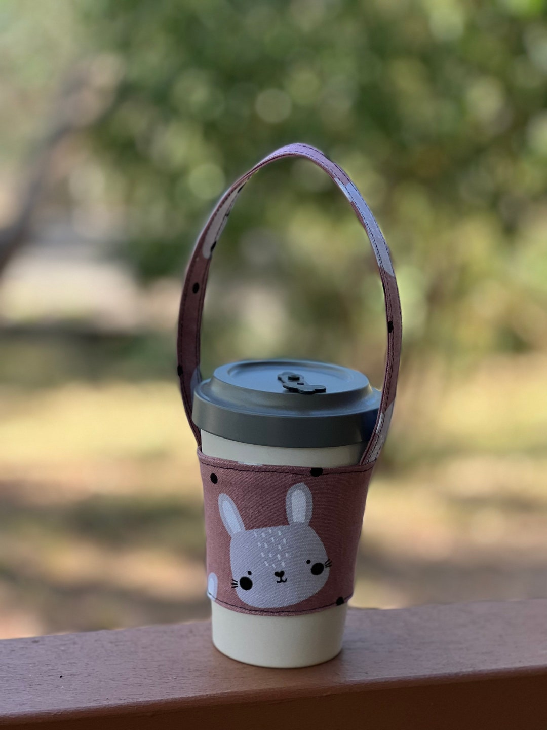 Bubble Tea Sleeve, Boba Tea Holder or Coffee Cup Holder in Cute Bunny ...