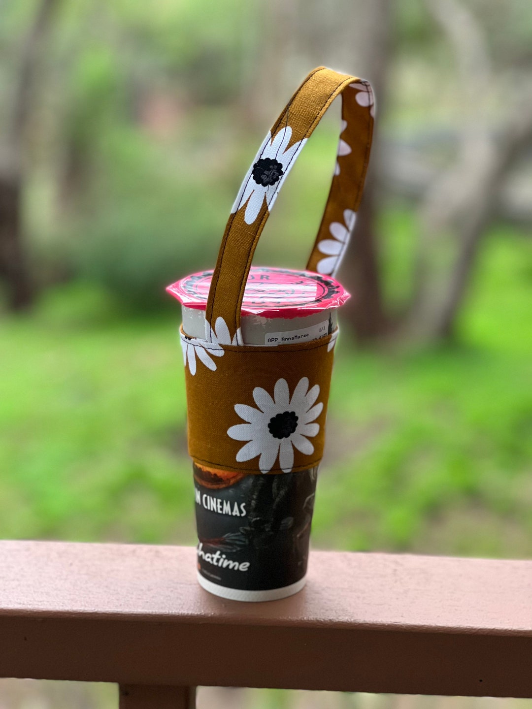 Bubble Tea Sleeve, Boba Tea Holder of Coffee Cup Holder in Big Daisy ...