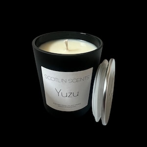 Yuzu | 6 Oz Soy Candle | Matte Black Jar - Etsy