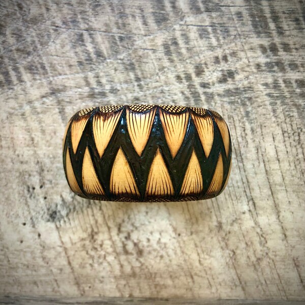 Pyrography Bracelet - Etsy