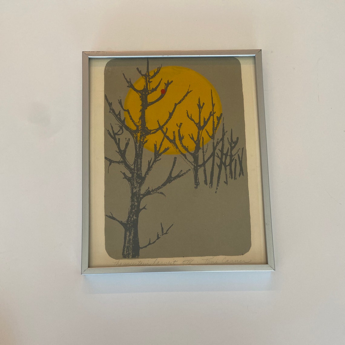 Signed, the Uncertain Harvest, Circa 1978 by Toni Carner Sun and Trees ...