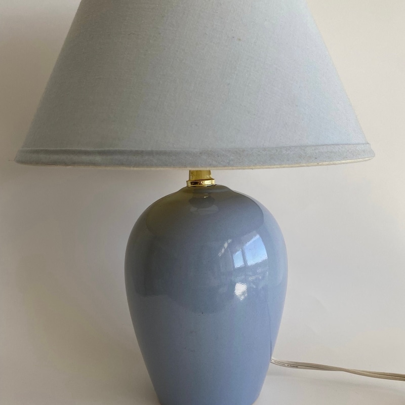Blue Table Lamp - Etsy