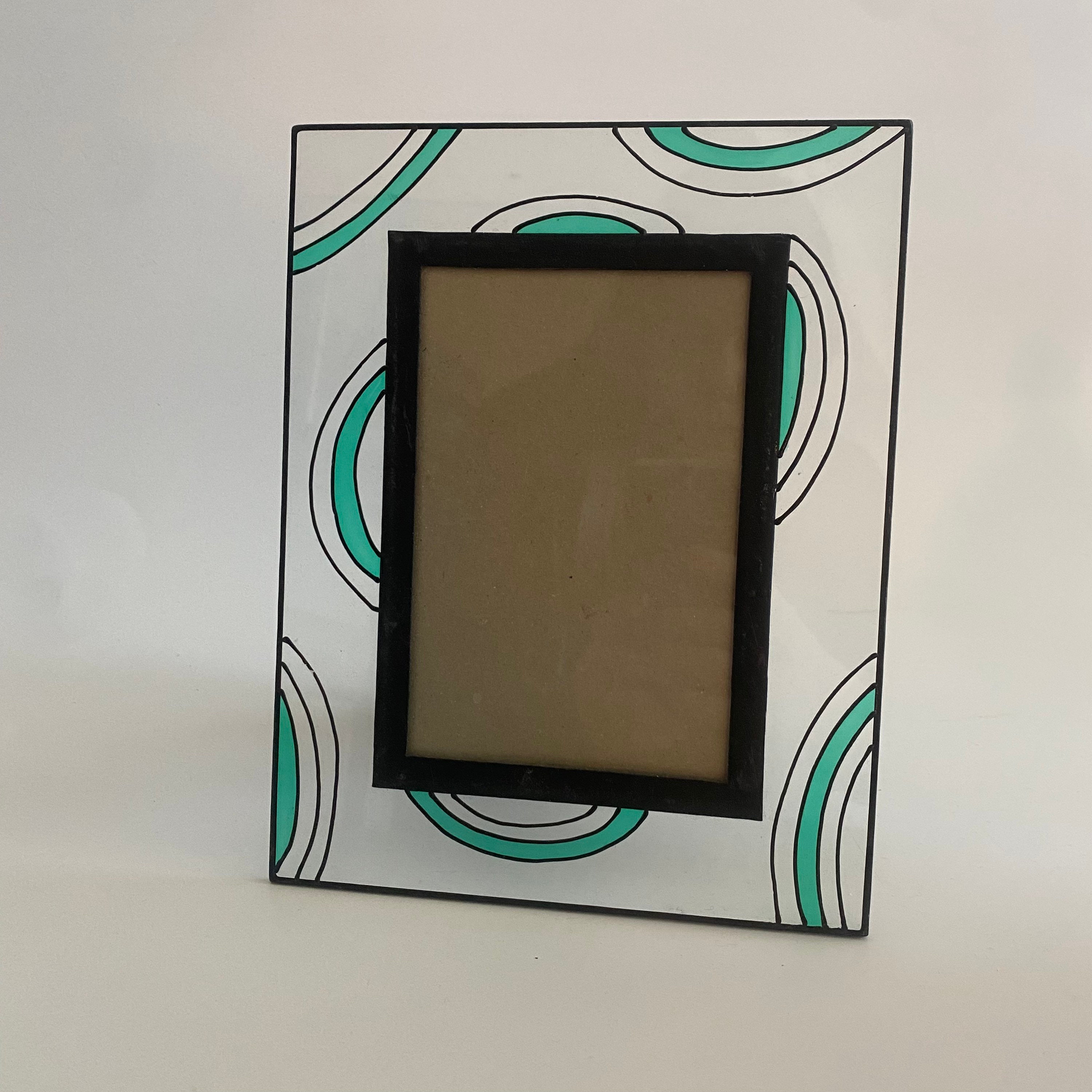 1990s Y2K Vintage Glass Frame Clear and Green - Etsy