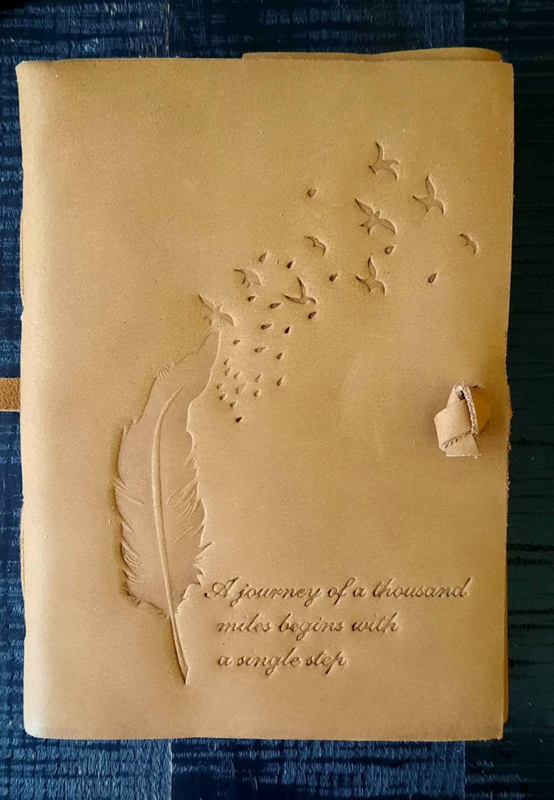 Genuine Soft Leather Journal With Custom Quote - Etsy