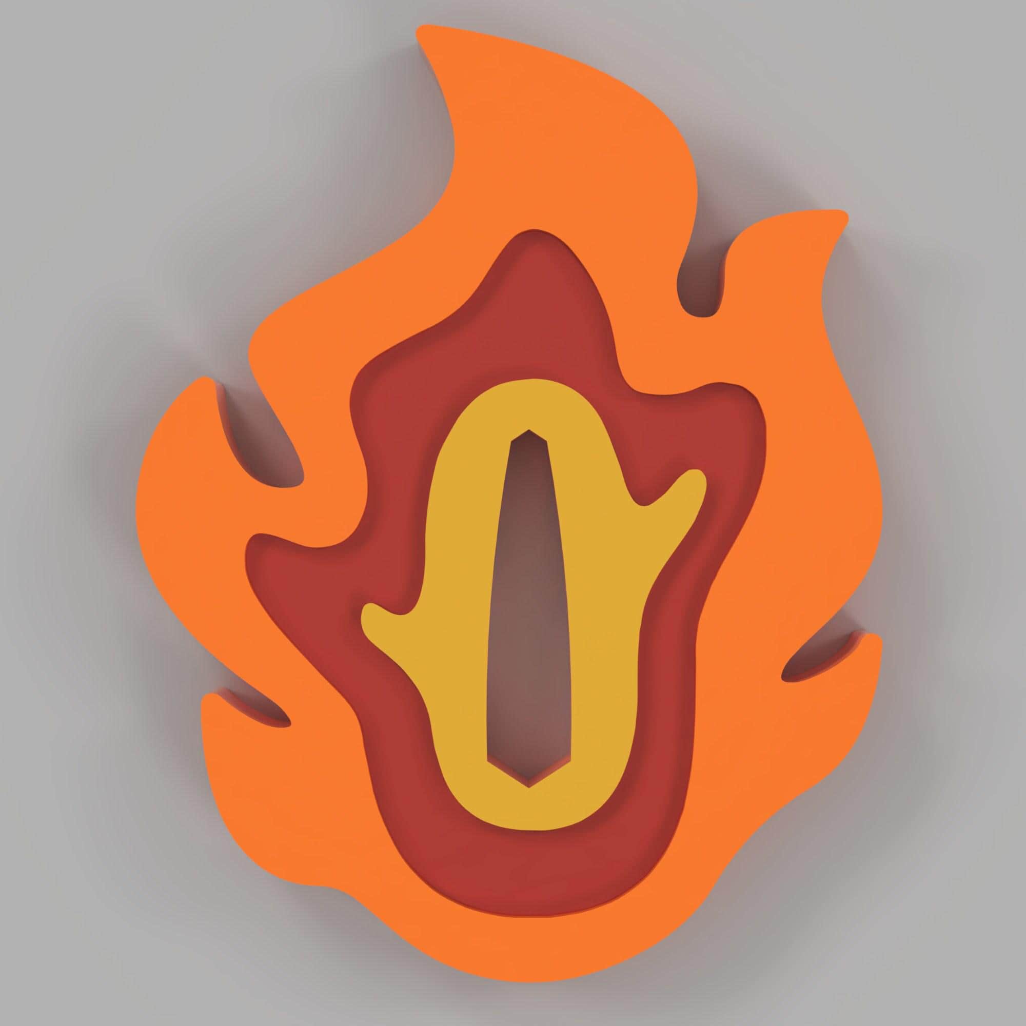 Flame-inspired Tsuba Replica (.stl File) - Etsy