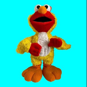 Sesame Street Chicken Dance Yellow Elmo Toy 2001 Fisher Price Dances ...