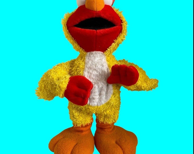 Sesame Street Chicken Dance Yellow Elmo Toy 2001 Fisher Price Dances ...