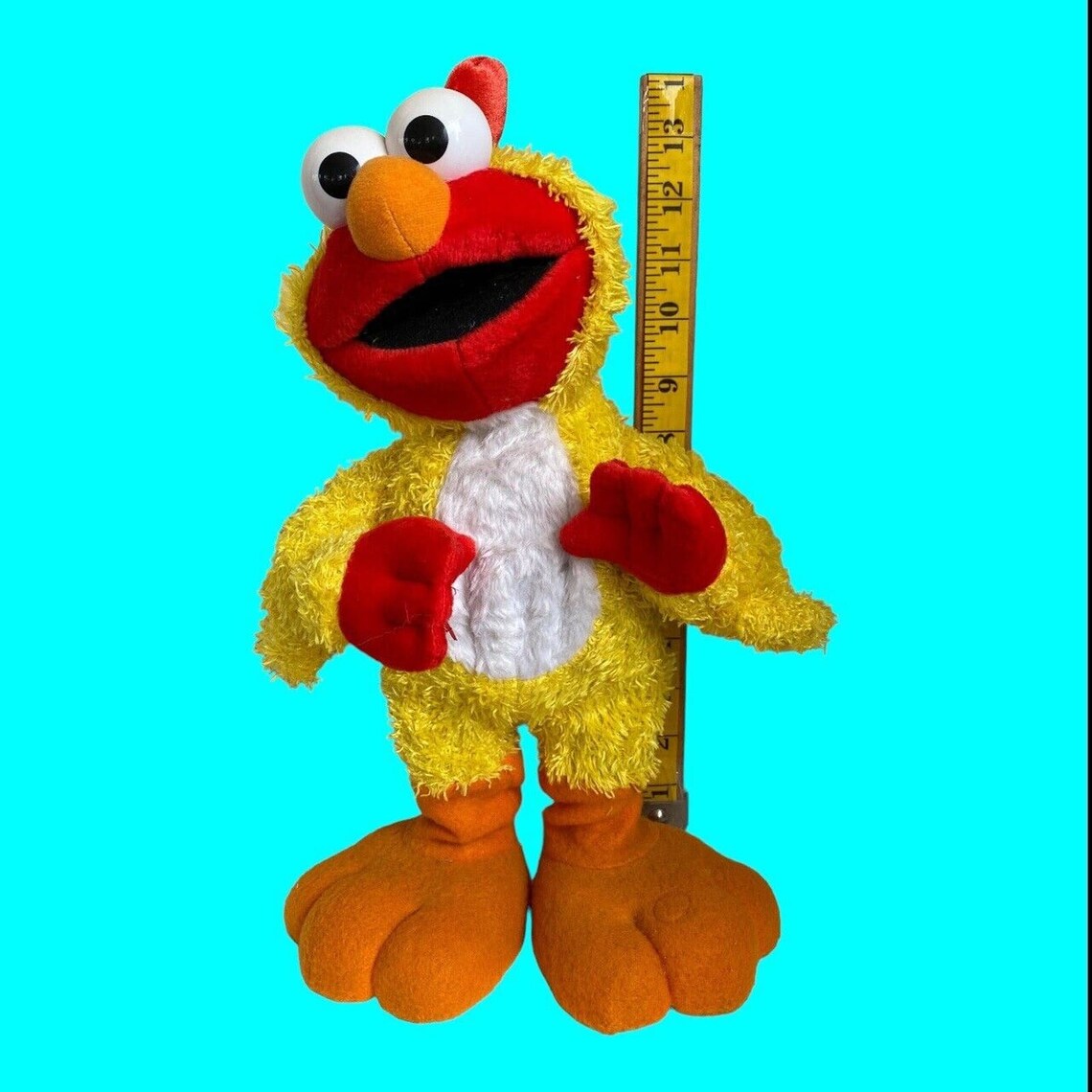 Sesame Street Chicken Dance Yellow Elmo Toy 2001 Fisher Price Dances ...