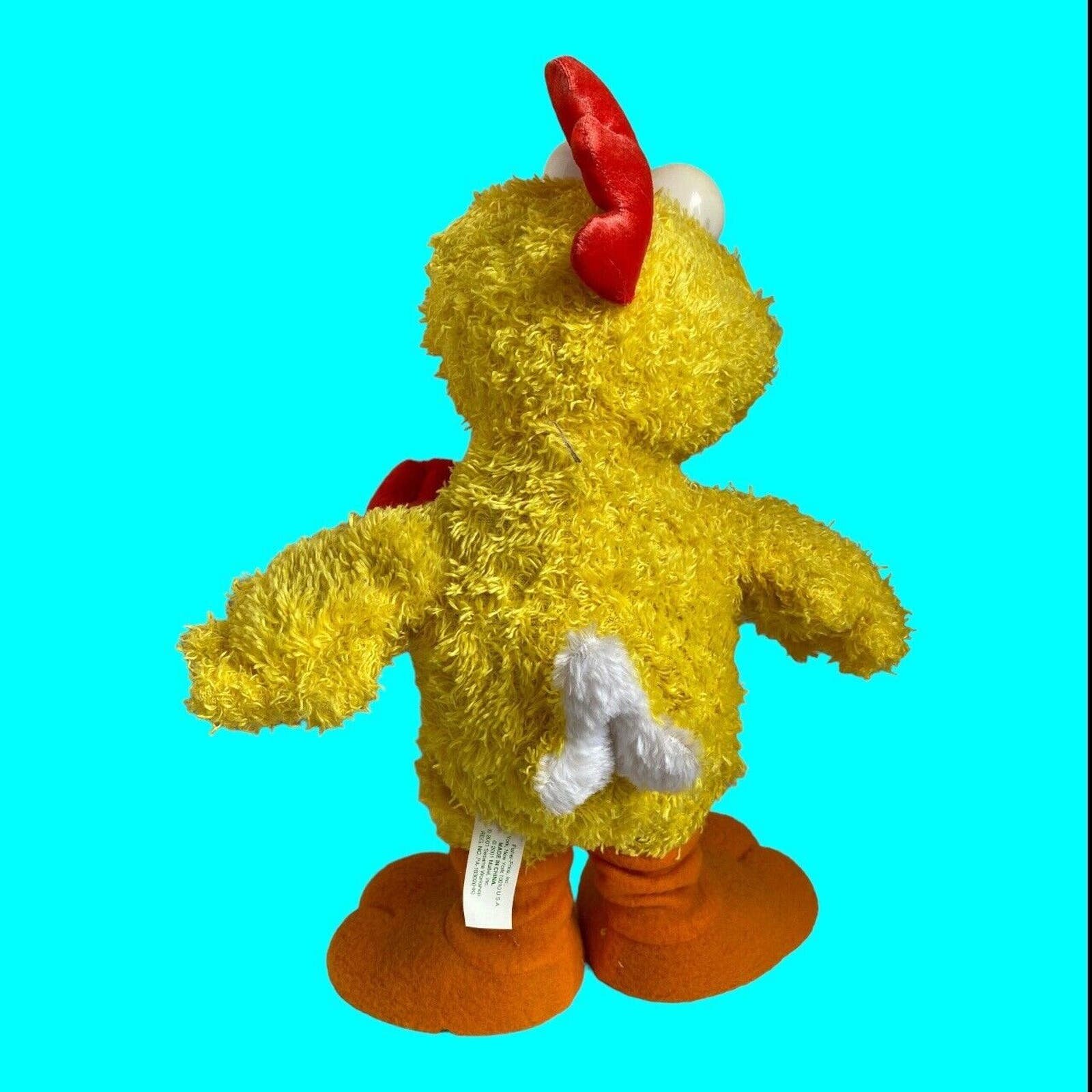 Sesame Street Chicken Dance Yellow Elmo Toy 2001 Fisher Price Dances ...