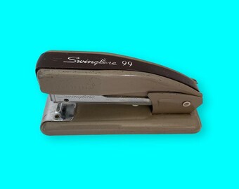 Vintage Swingline 99 Plier Desk Stapler Brown on Beige Mid Century ...