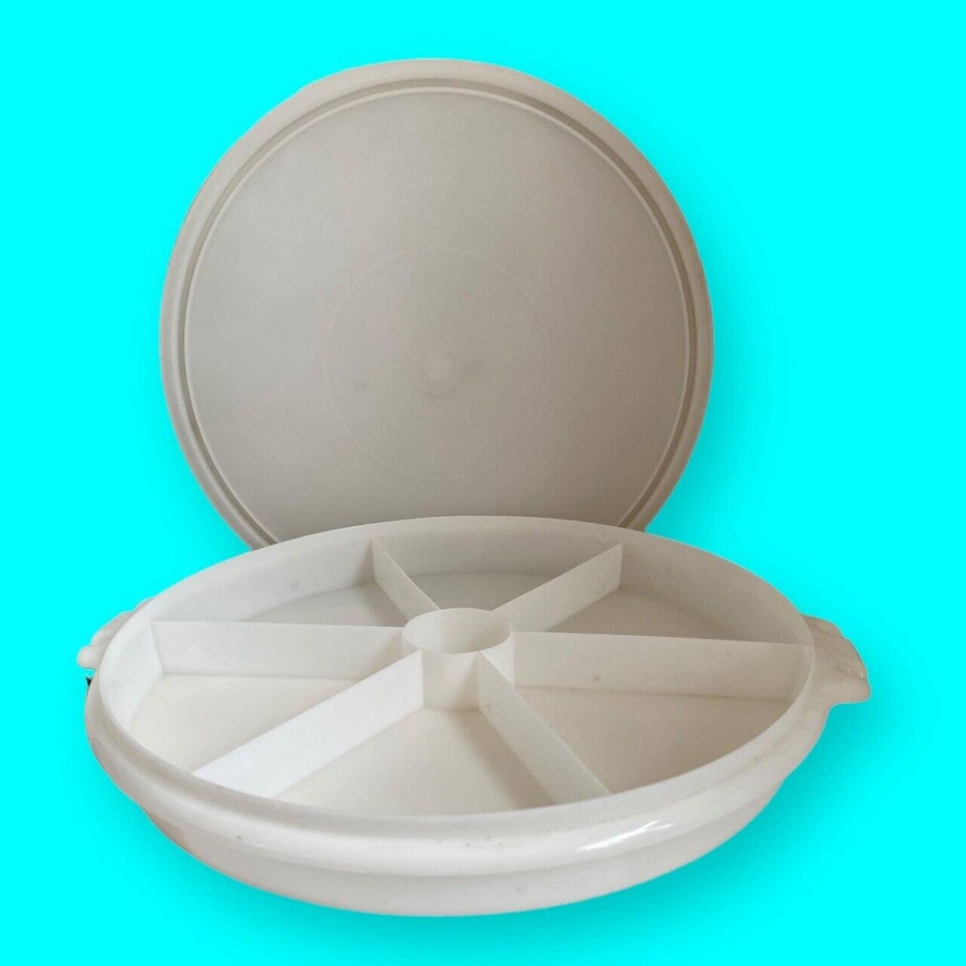 Vintage Tupperware 405-1 Six Divided Compartment Tray With Seal Lid 224 ...