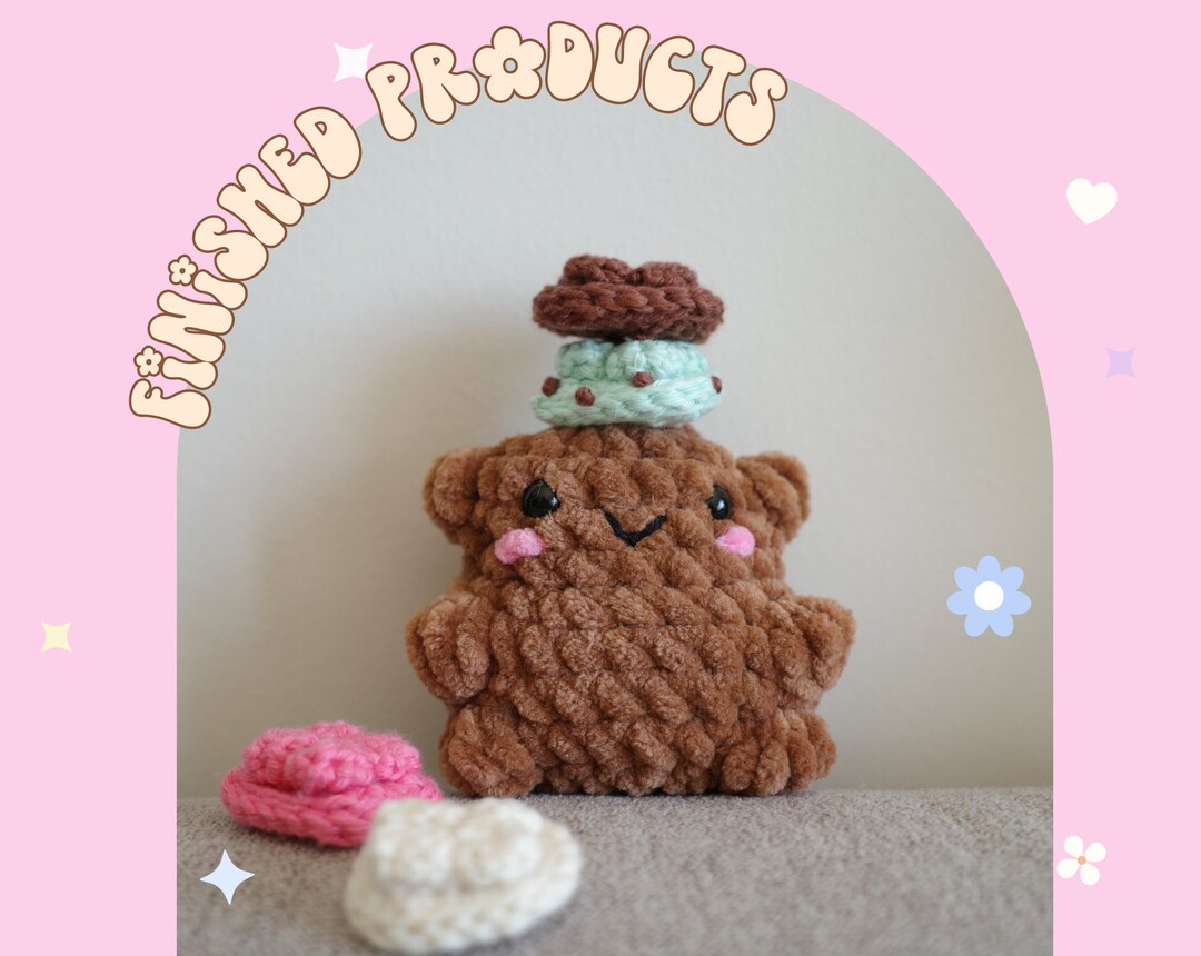 Crochet Bear Plushies | Chocolate Bear | Cute Home Decor | Gift for Kid ...