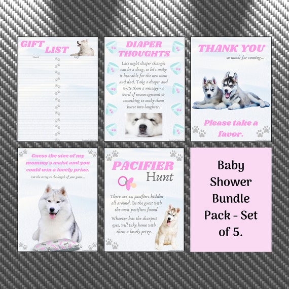 Paper & Party Supplies Party Supplies Party Décor It's a boy husky ...