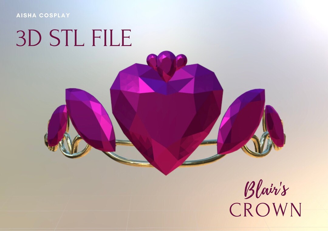 Blair Crown - Digital File, 3D Printable File, Heart - Etsy