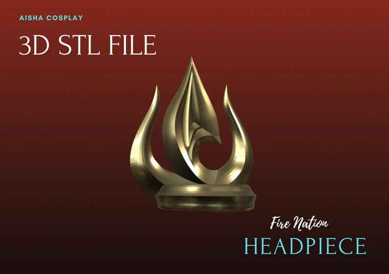 Fire Nation Headpiece - Digital File, 3D Printable File - Etsy