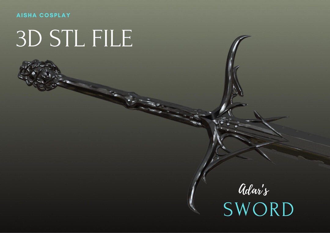 Adar's Sword - Digital File, 3D Printable File - Etsy