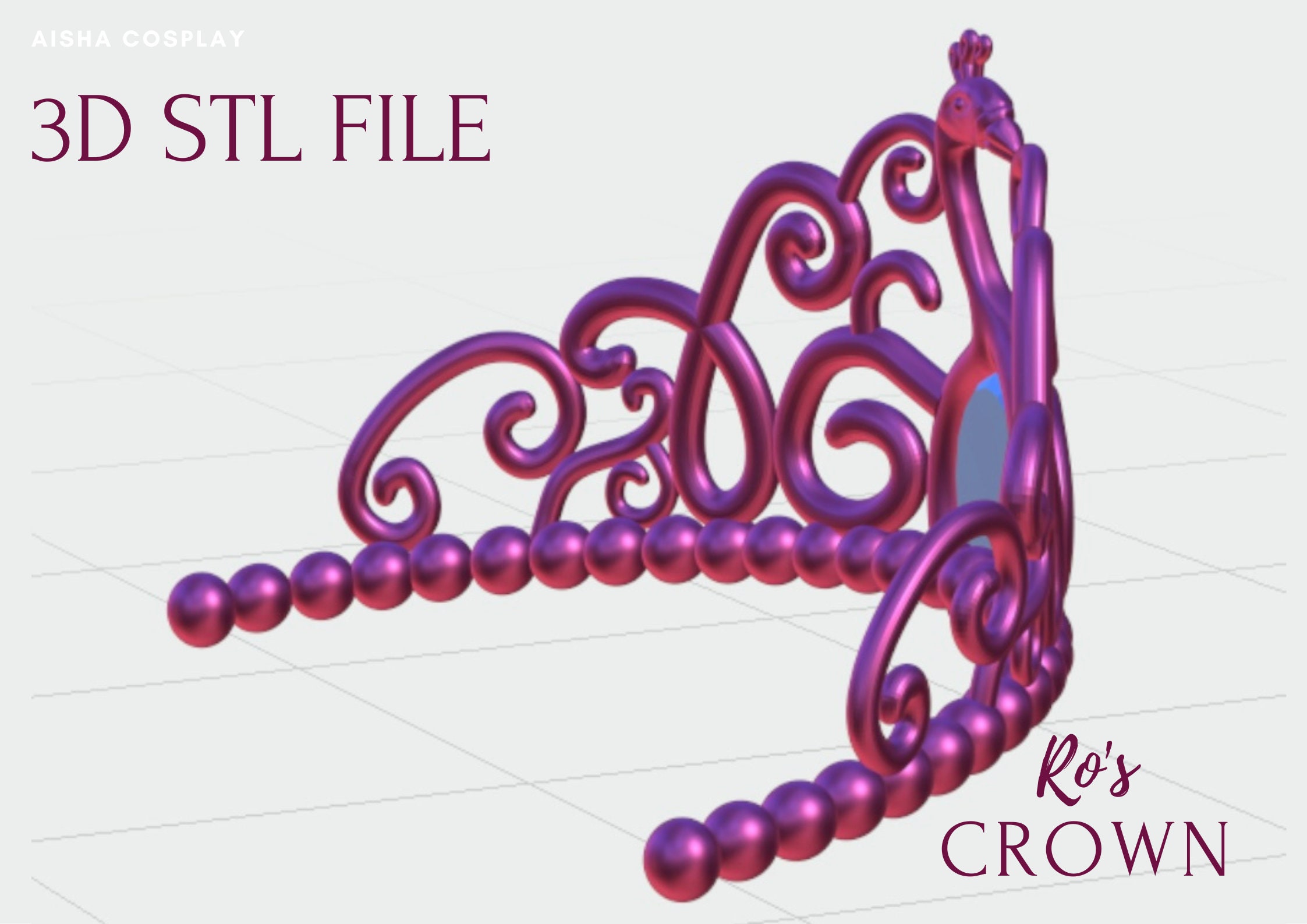 Rosella Crown - Digital File, 3D Printable File, Heart - Etsy UK