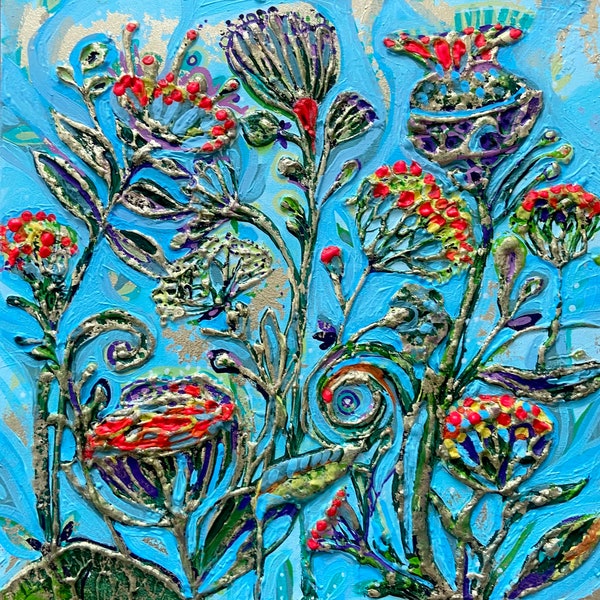 Botanical Bas Relief - Etsy