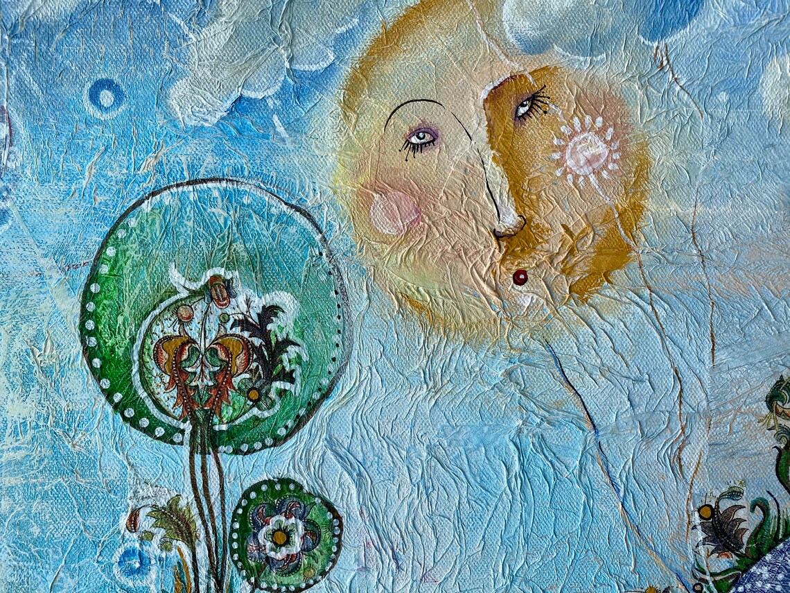 Surrealism Art Acrylic on Canvas Original Art - Etsy
