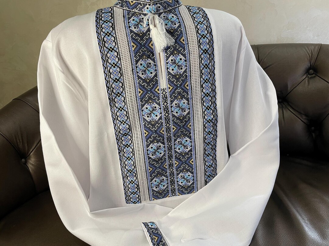 Blue Vyshyvanka Men - Ukrainian Vyshyvanka, Made in Ukraine,vyshyvanka ...