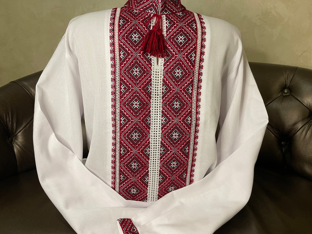Red Vyshyvanka Men - Ukrainian Vyshyvanka, Made in Ukraine,vyshyvanka ...