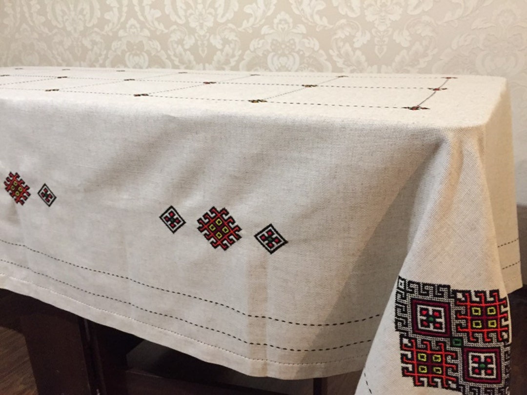 Ukrainian Tablecloth - Easter Tablecloth. Wedding Gift. Rustic ...