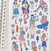 KAWAII RAINBOW GIRL Sticker Sheet // Aesthetic Candy Harajuku - Etsy ...