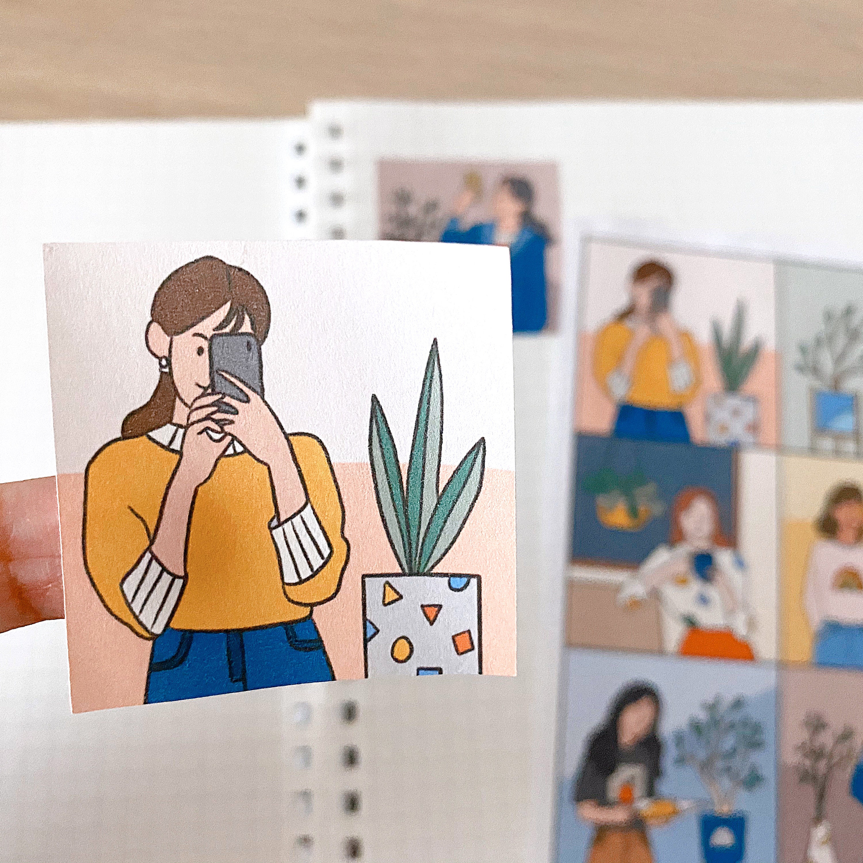 POP PLANT Square Sticker Sheet // Aesthetic Cute Fashionable - Etsy ...