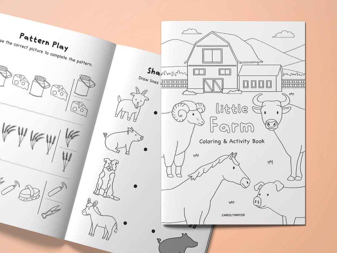 Little FARM • Coloring & Activity Book for Kids | DIY Printable ...