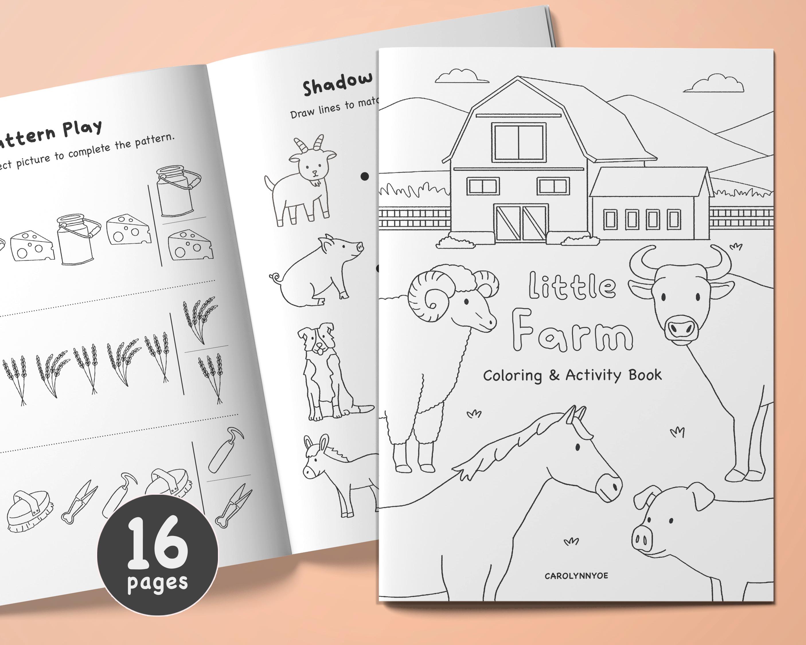 Little FARM • Coloring & Activity Book for Kids | DIY Printable ...