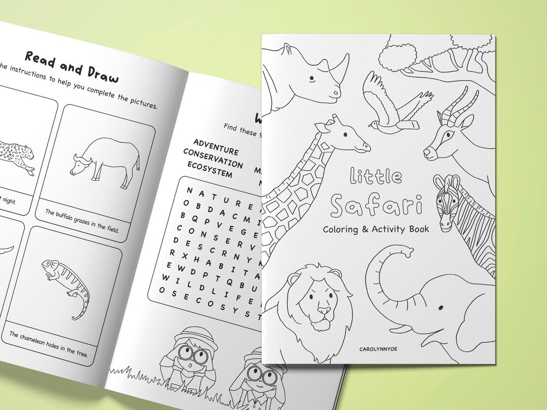 Little SAFARI • Coloring & Activity Book for Kids | DIY Printable ...