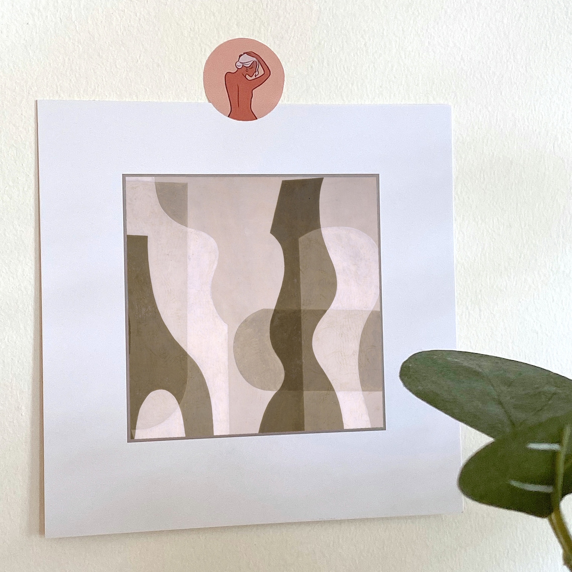 BEIGE AESTHETIC Round Sticker Sheet // Minimalist Art Vibe - Etsy UK