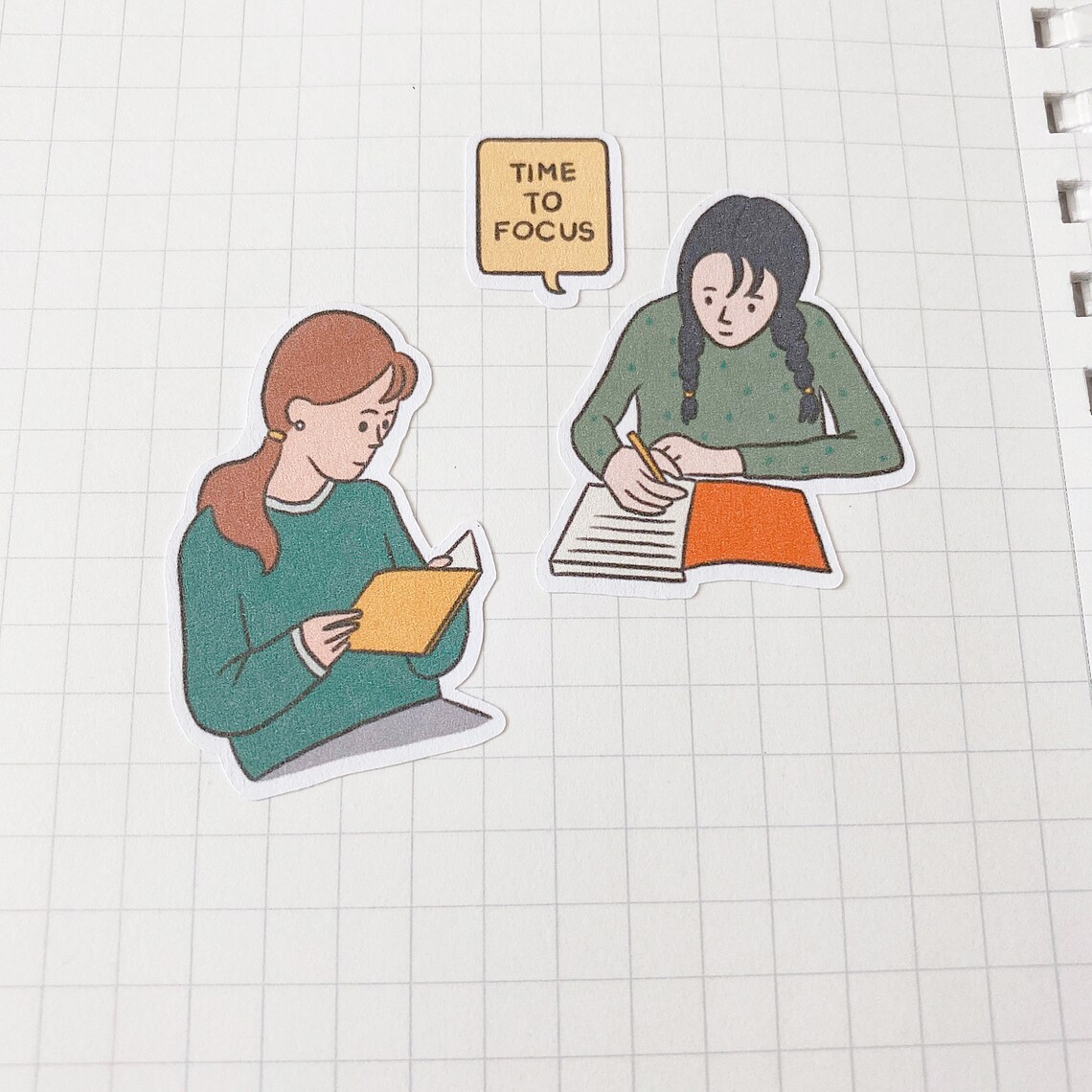 STUDY Sticker Sheet // Aesthetic Cute Studying Smart Homework - Etsy