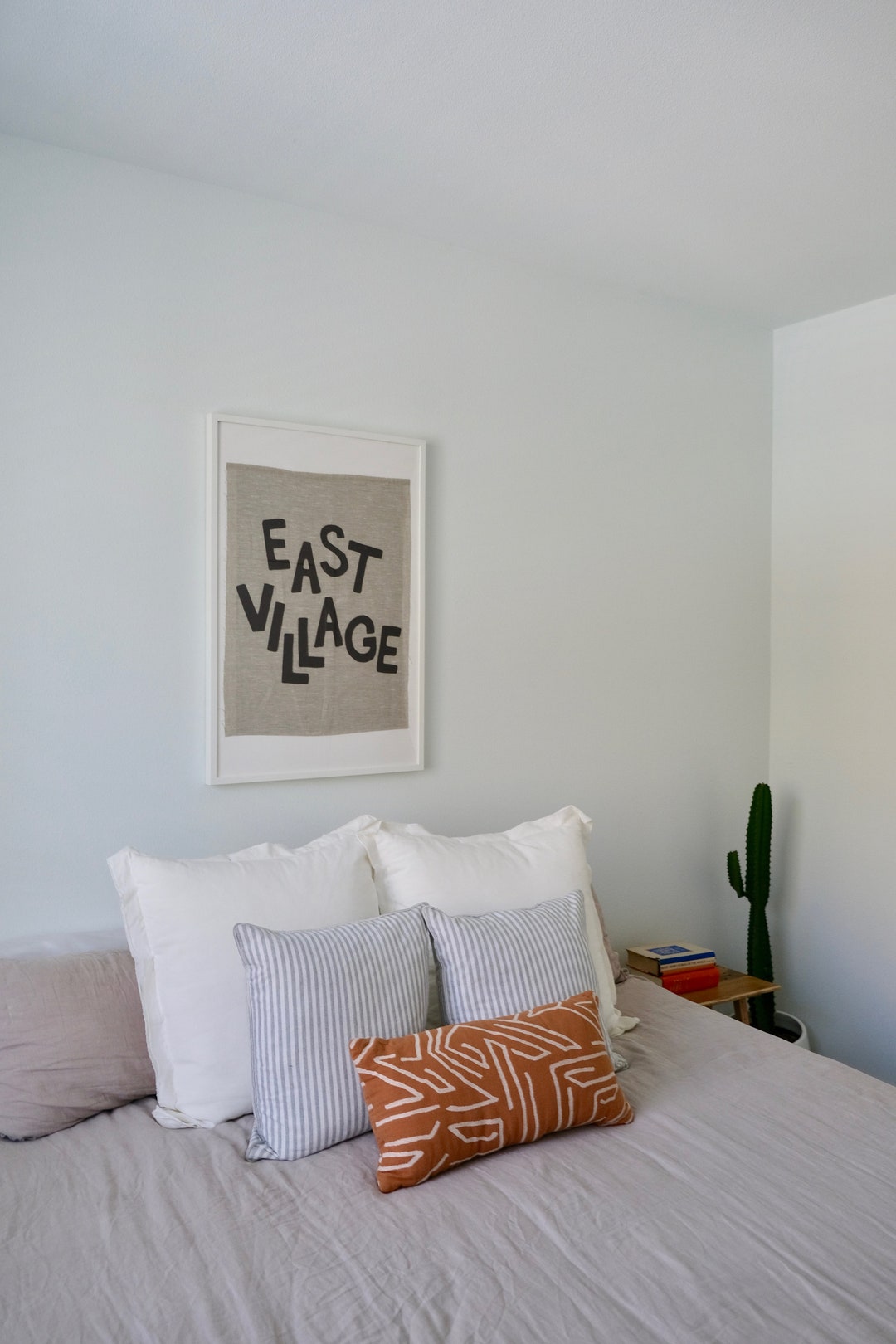 Custom Lettering on Linen - Etsy