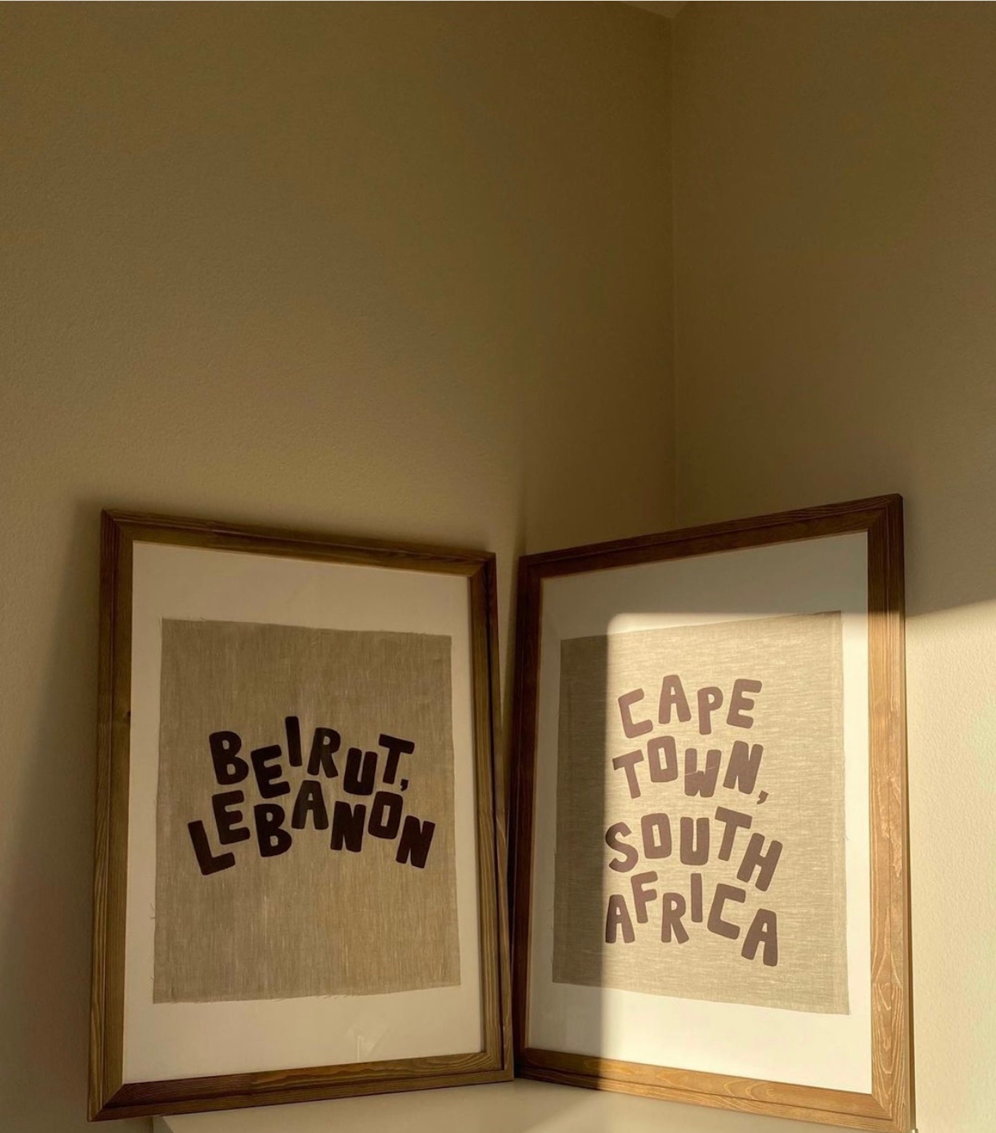 Custom Lettering on Linen - Etsy