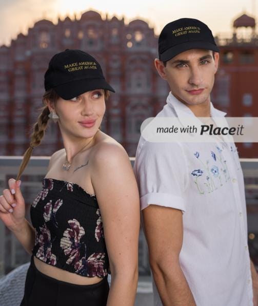 Trump(gold)dark MAGA Cap Embroidery (make America Great Again) #trump # ...