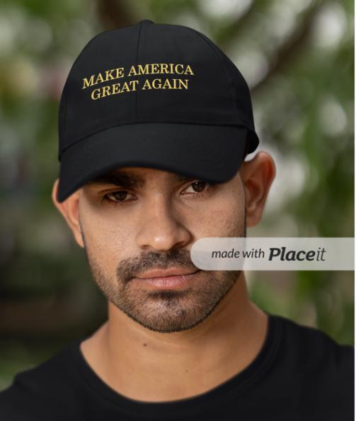 Trump(gold)dark MAGA Cap Embroidery (make America Great Again) #trump # ...
