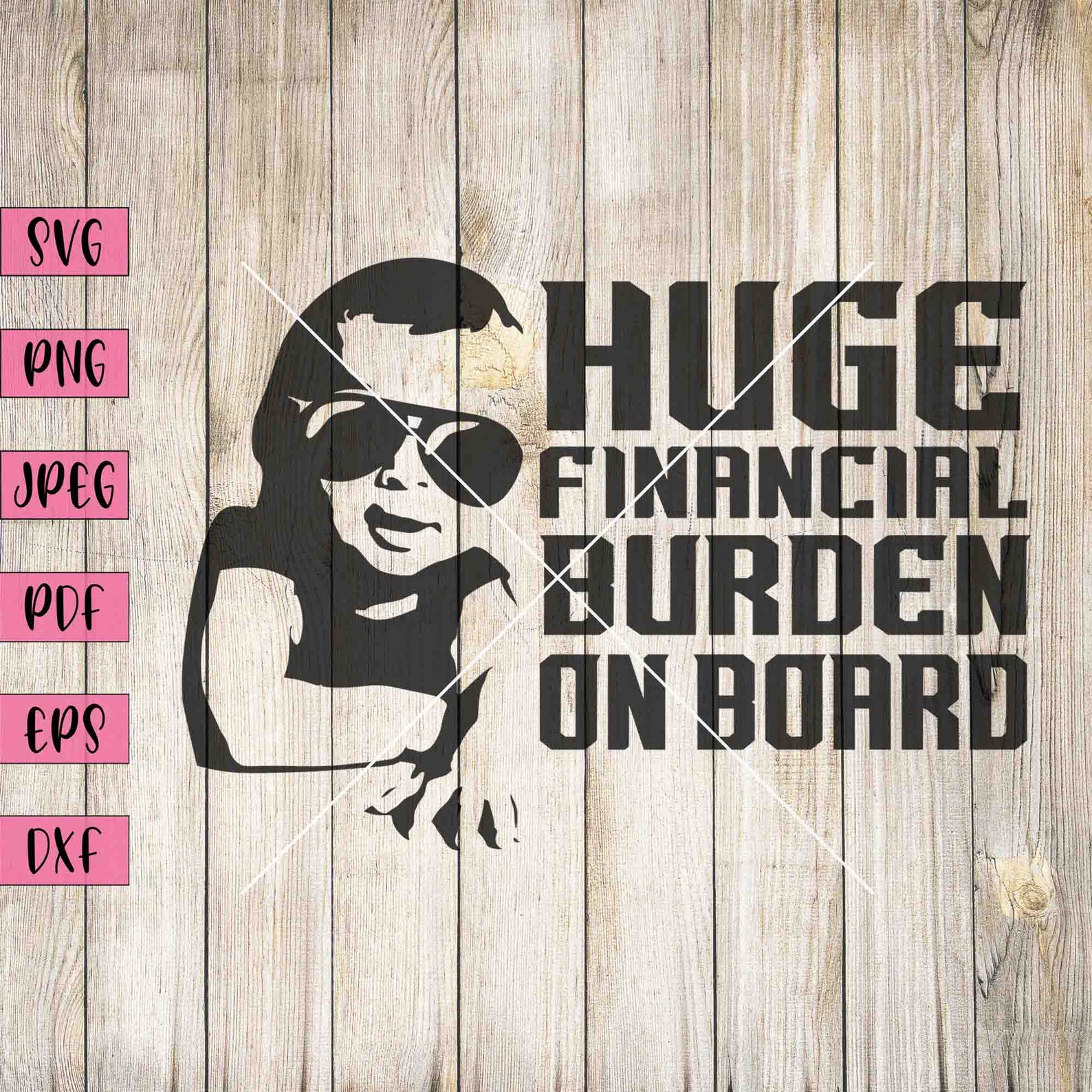 Huge Financial Burden Onboard Svg Baby on Board Car Sticker - Etsy