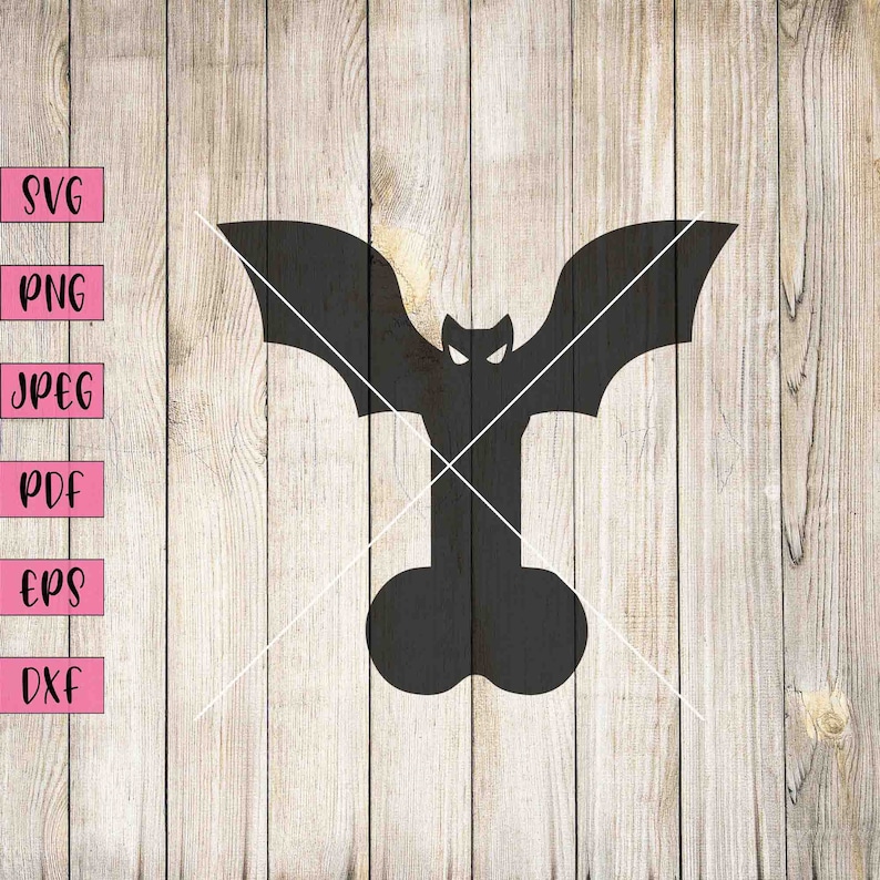 Bat Penis Svg Penis Print Penis Humor Funny Halloween Art - Etsy Singapore