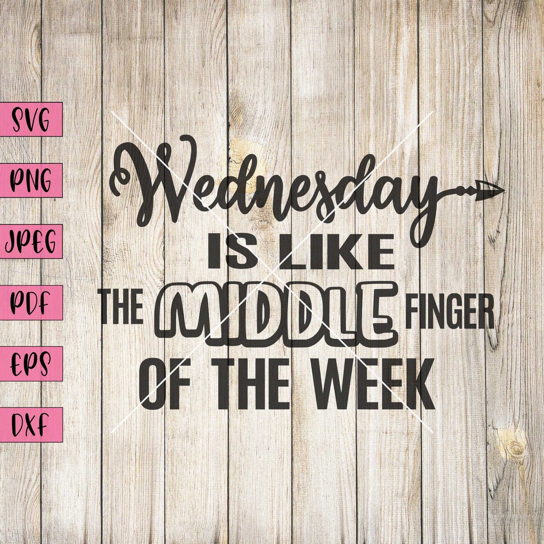 Wednesday is Like..., Middle Finger Clip Art, Printable Planner ...