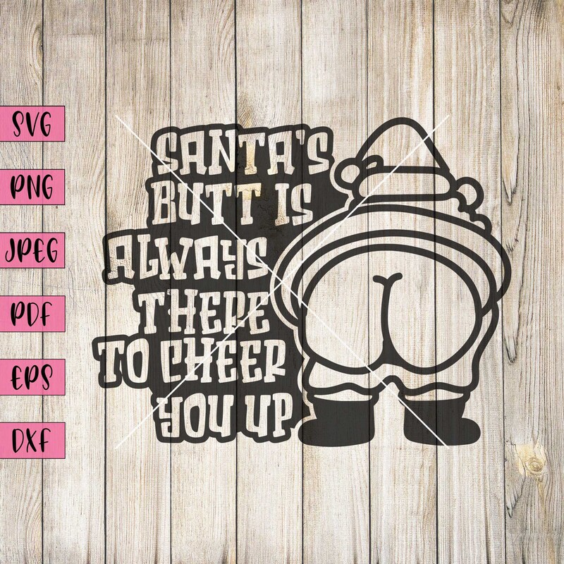 Santa Butt Svg Png - Etsy